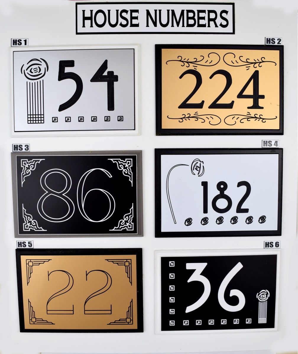 Art Deco House Numbers