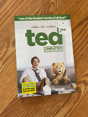 Ted (DVD, 2012, UNRATED) Wahlberg Kunis MacFarlane McHale Ribisi Teddy ...