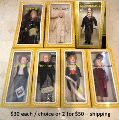 CHOICE 1980s EFFANBEE Celebrity Dolls in Boxes wStand~Lucy-Groucho ...