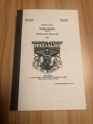 Hip Pocket Training Student Guide Respiratory Specialist | eBay