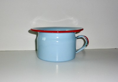 Chamber Pots - Enamelware Child's Chamber Pot