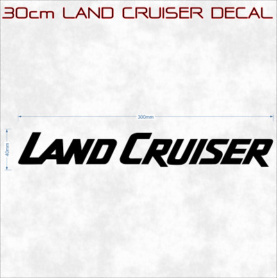 30cm vinyl decal sticker graphic for Toyota LAND CRUISER 4x4 Ute panel ...