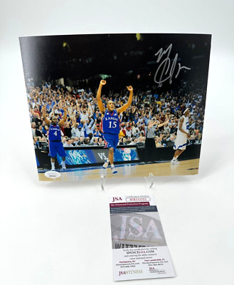 KANSAS JAYHAWKS MARIO CHALMERS AUTOGRAPHED 8X10 PHOTO JSA COA ...