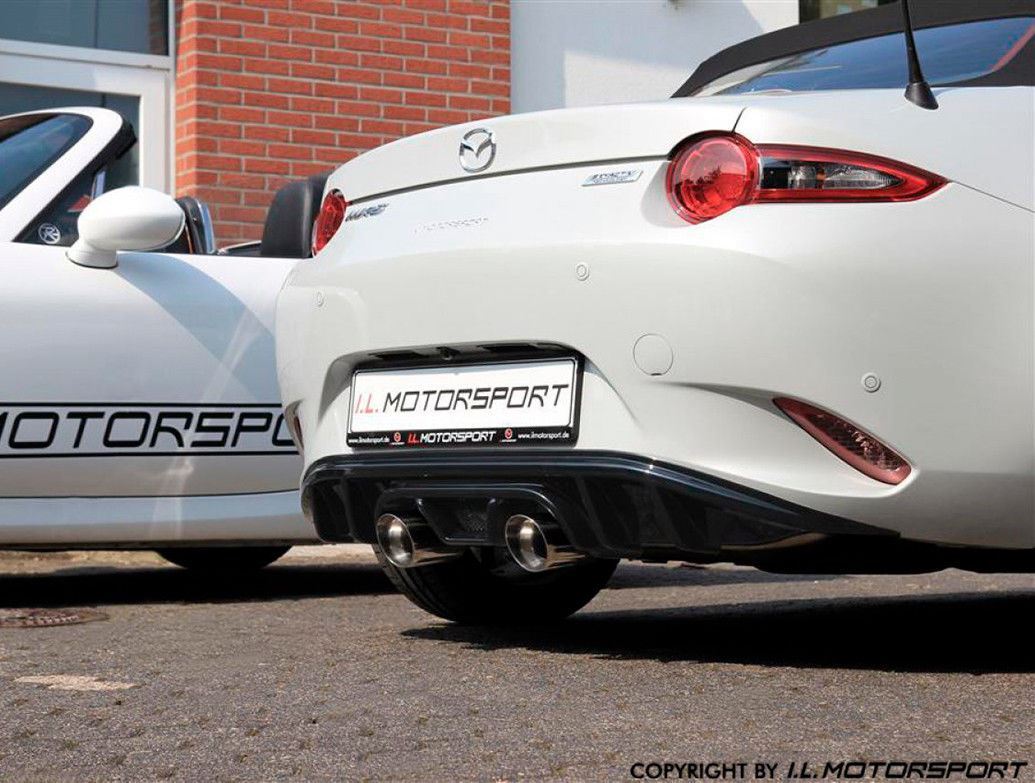 MX5 Stainless Exhaust Twin Exit Rear Box + Diffuser Mazda MX-5 Mk4 & RF ...