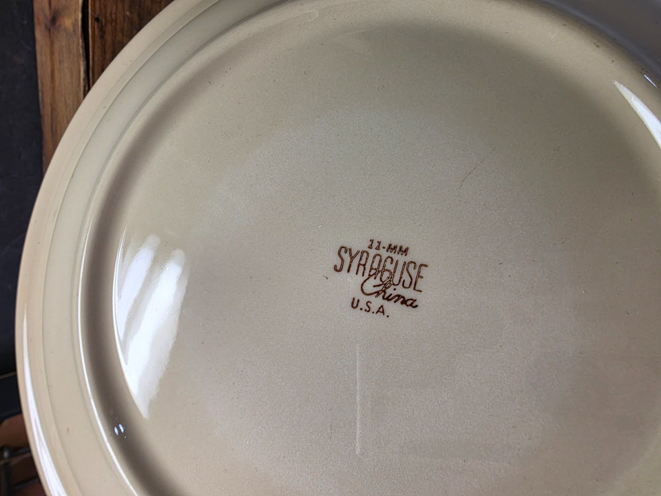 VINTAGE WALGREENS SODA FOUNTAIN DINER RESTAURANT PLATE SYRACUSE CHINA ...