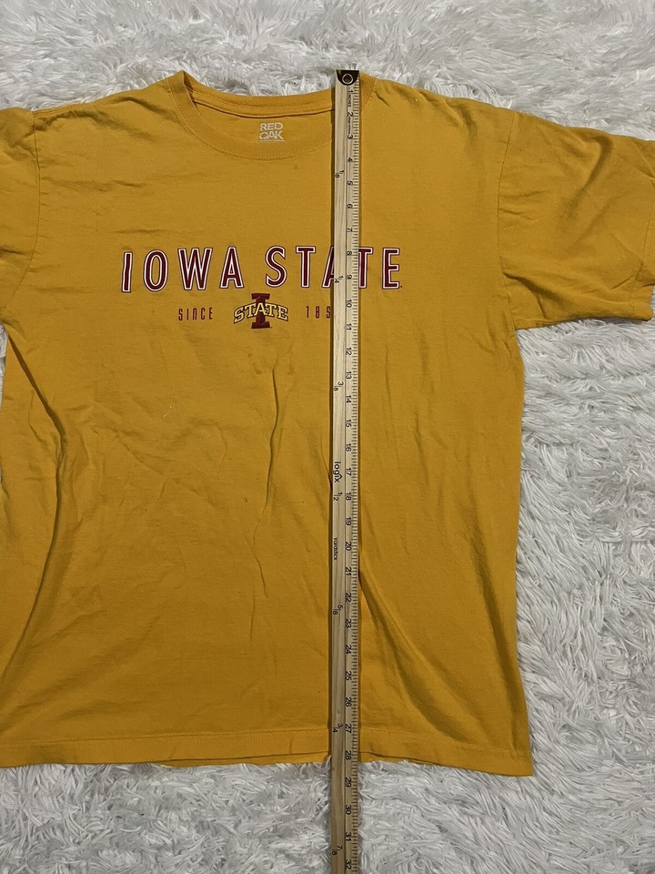 Iowa State Shirt Mens Large Spell Out University Cyclones | eBay