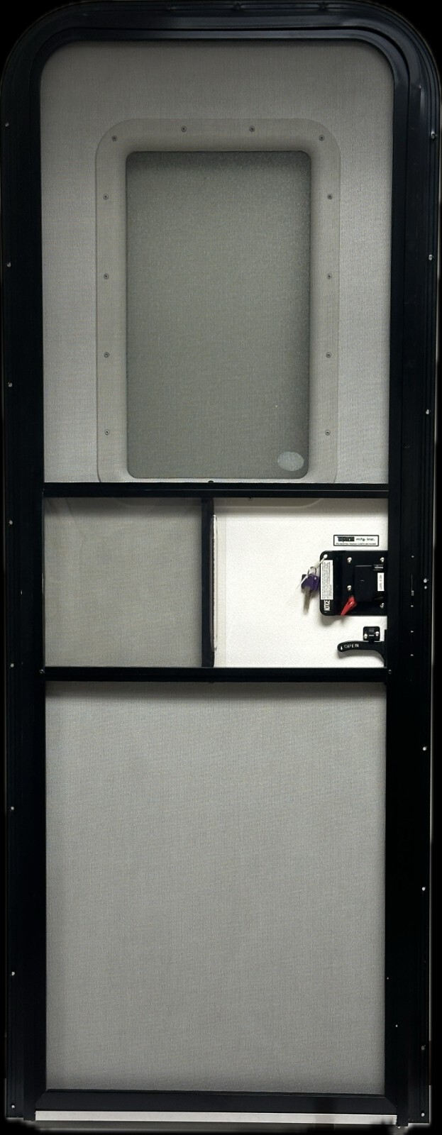 RV Entry Door RH 26" x 72" RV Entry Door RH White w/ Black Trim | eBay