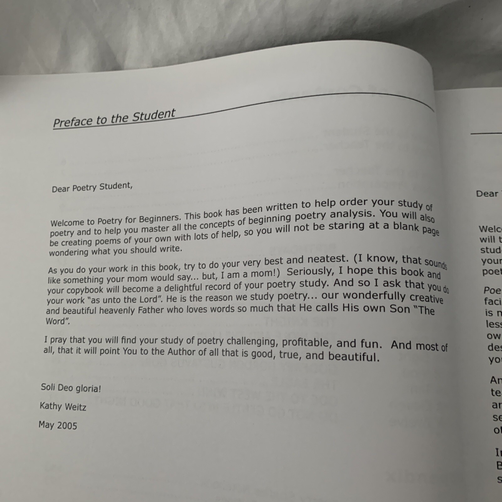 Classical Writing Poetry For Beginners Student Workbook A, Homeschool ...