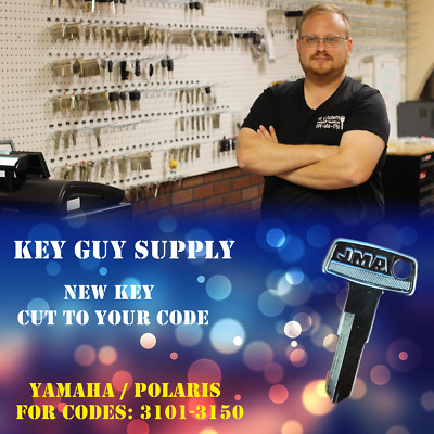 3101-3150 Replacement key for Yamaha motorcycle, golf cart, Polaris ATV ...