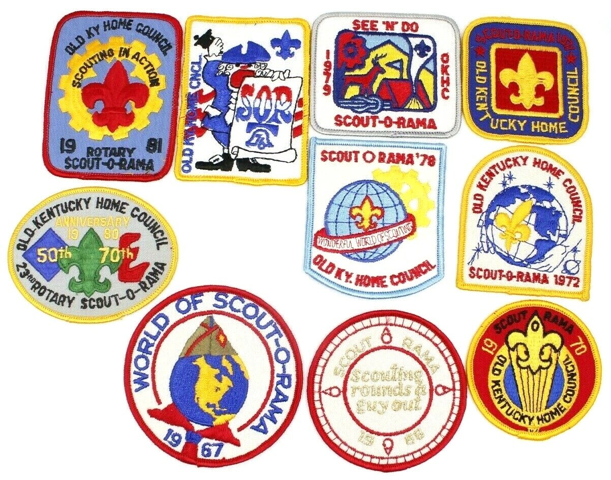Lot of 10 Old Kentucky Home Council Patches Boy Scouts BSA | eBay