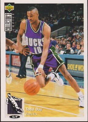 1994-95 Collector's Choice #110 Todd Day Milwaukee Bucks Basketball | eBay