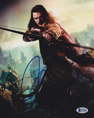 LUKE EVANS SIGNED 8X10 PHOTO HOBBIT DRACULA BECKETT BAS AUTOGRAPH AUTO ...