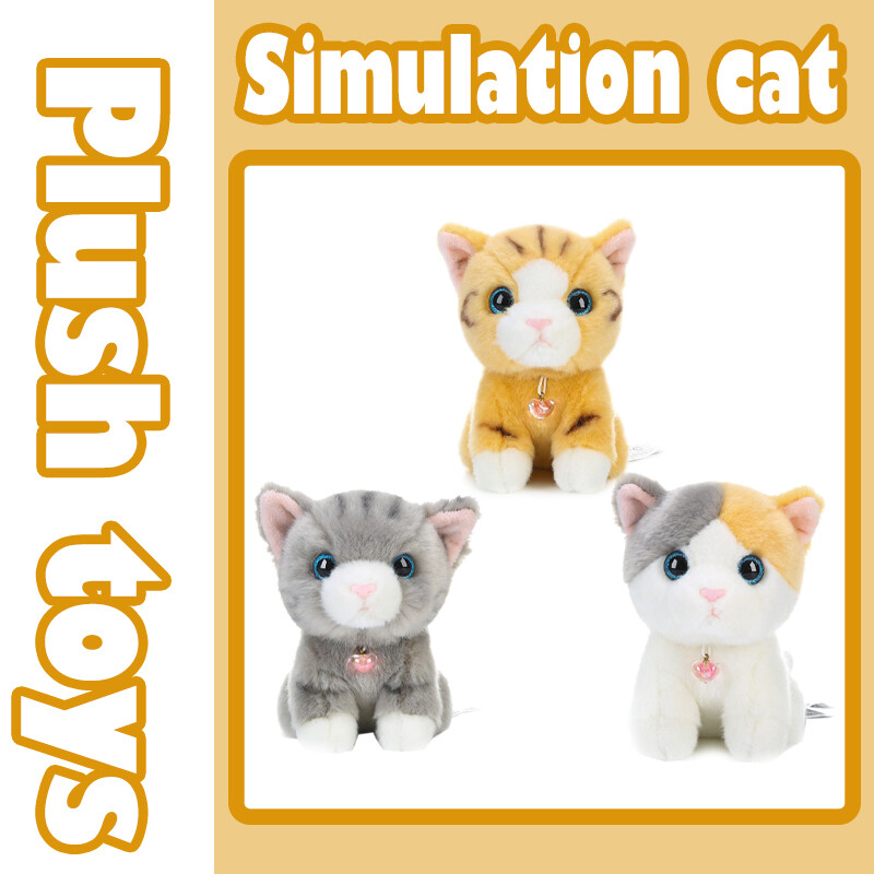 Shorthair Simulation Siamese Super Cute Cat Toy Plush Props Stuffed ...