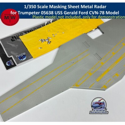 1/350 Masking Sheet Metal Radar for Trumpeter 05638 USS Gerald Ford CVN ...