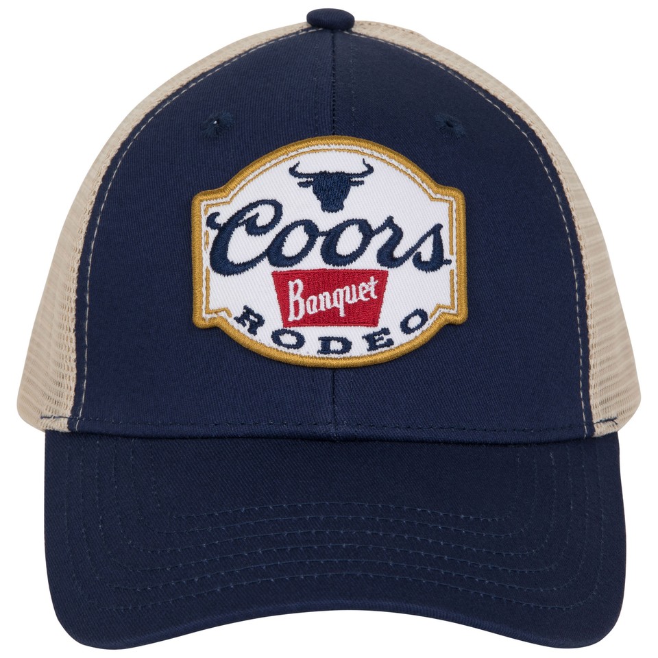 Coors Banquet Rodeo Logo Navy Colorway Adjustable Trucker Hat Multi ...