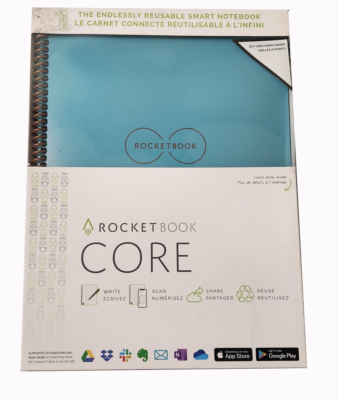 Rocket Book Core REUSABLE SMART NOTEBOOK | eBay