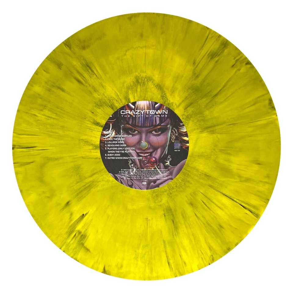 Crazy Town - The Gift of Game LTD Yellow Butterfly Color Vinyl LP "Come ...
