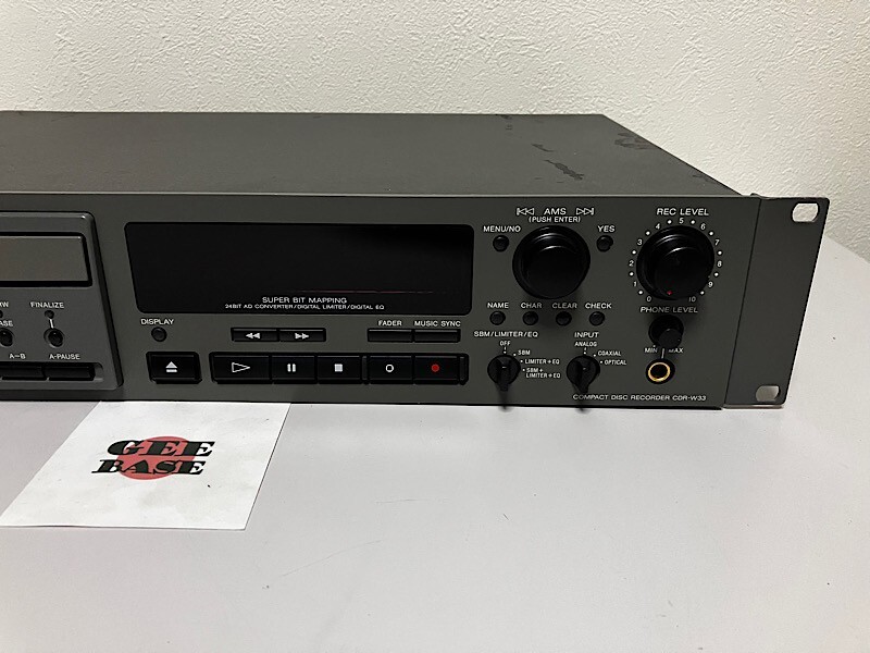 Sony CDR-W33 Professional Rack Mount CD Recorder / Player Fully Working ...