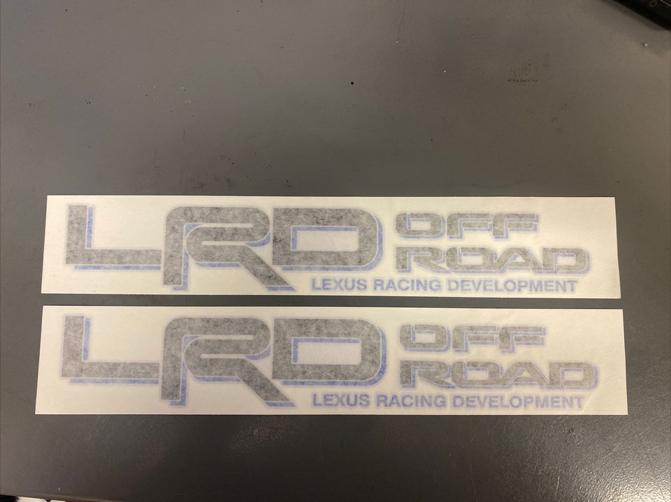 LEXUS LRD Off Road Decal 2xBlue GX470 GX460 LX450 LX470 LX570 RX300 ...