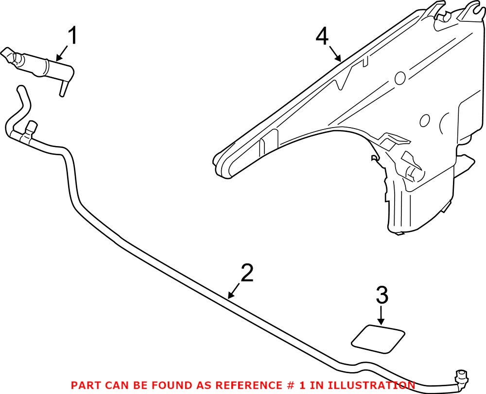 Genuine OEM Headlight Washer Nozzle for BMW 61677321891 for sale online ...