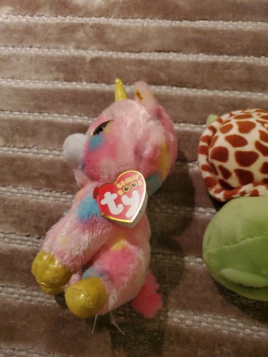Ty Beanie Boos - lot of 3, FANTASIA Unicorn, Zippy Turtle, Bongo Monkey ...