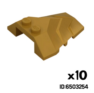LEGO X10 ROOF TILE 4X4, W/ ANGLE, NO. 4 WARM GOLD COLOR 6503254 86148 ...