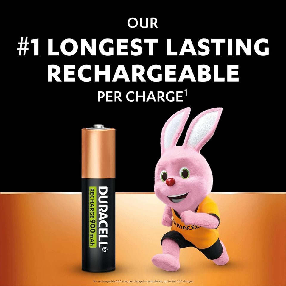 Duracell Rechargeable Batteries AA AAA Plus NiMH Duralock Pre Charge ...
