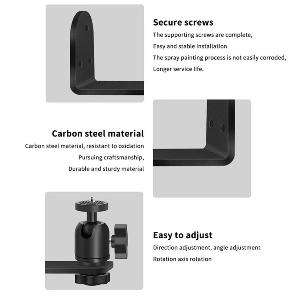 360 Rotatable Projector Stand Multi-angle Adjustable Wall-Mount Bracket ...