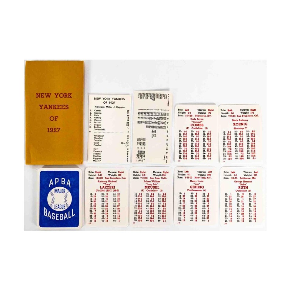 APBA Board Games APBA Baseball Great Teams of the Past Collection - 54 ...