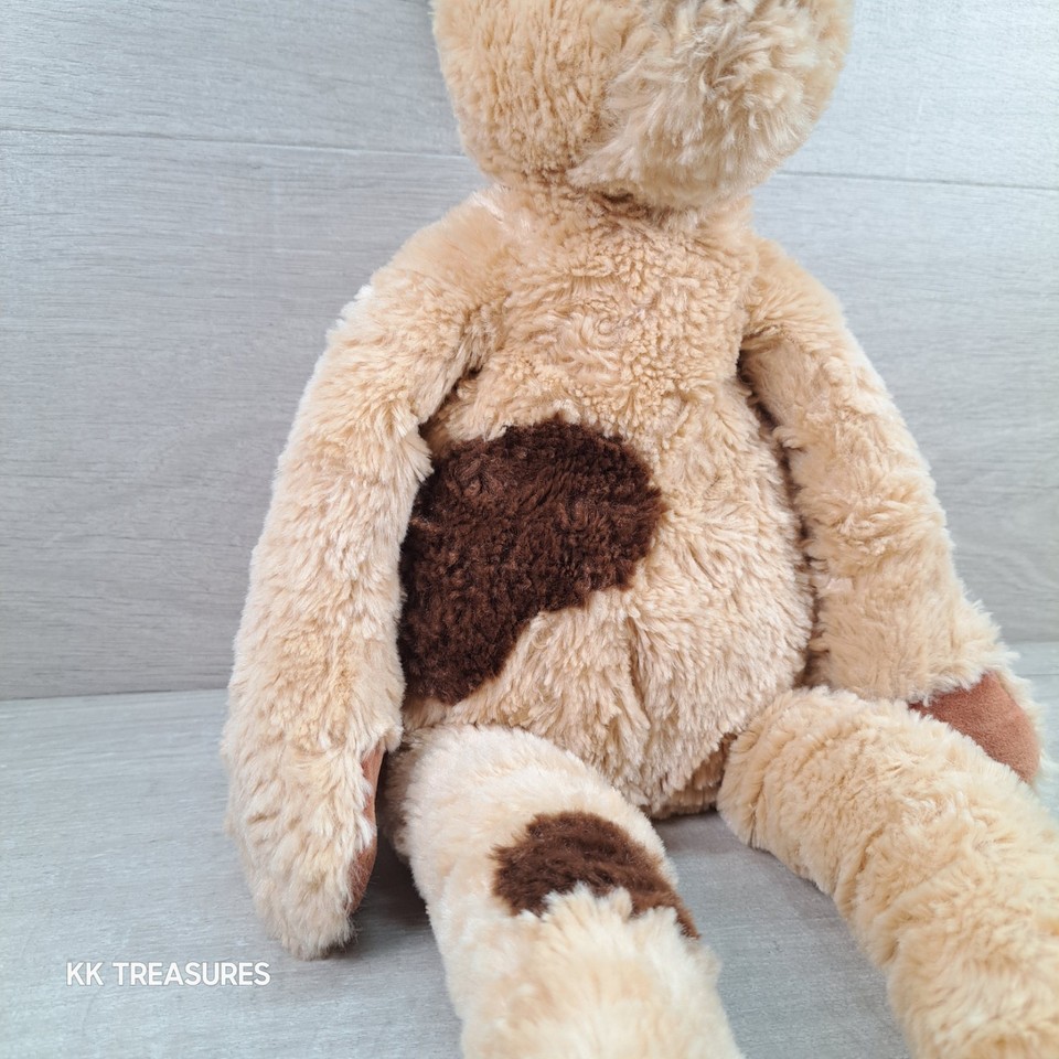Jellycat Beige Brown Long Legs Dog Puppy Plush Soft Toy Beanie Bottom ...