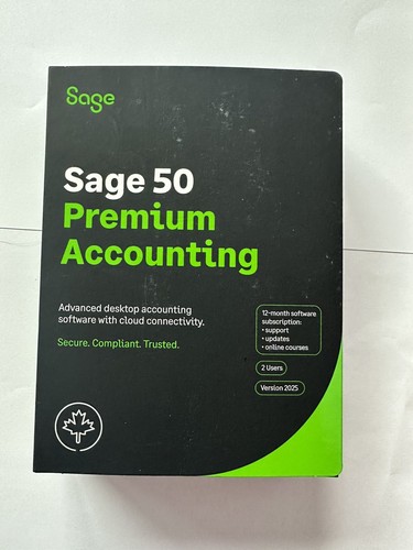Sage 50 Premium Accounting 2025 2 User " Canadian Version " | eBay