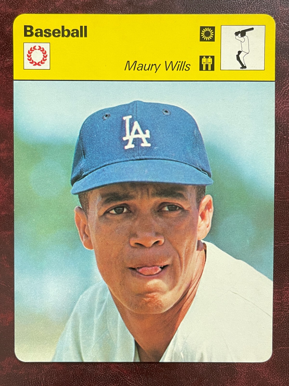 1977-79 Sportscaster Set MAURY WILLS #14-11 L.A. DODGERS Lausanne - NM ...