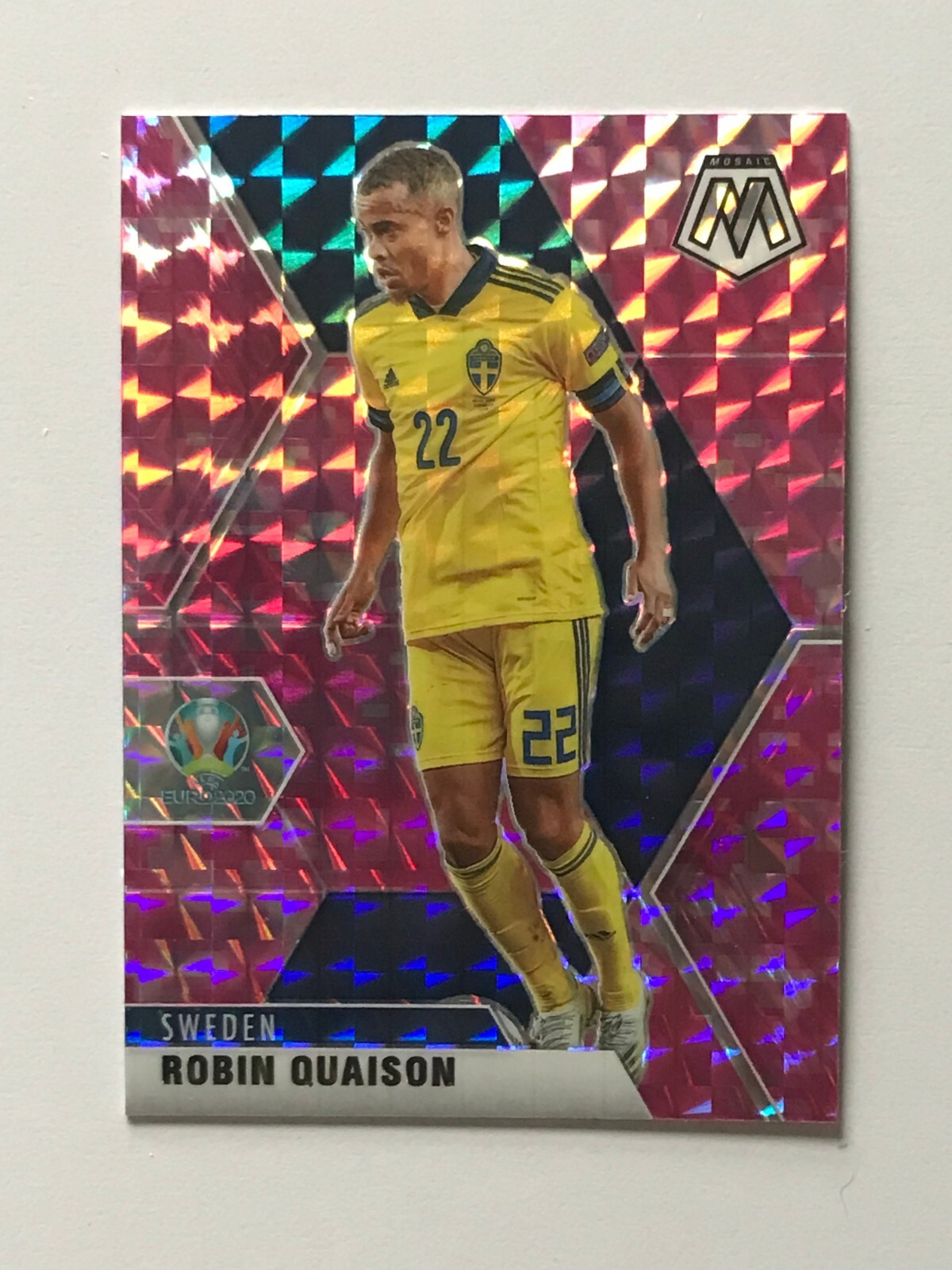 Robin Quaison #172 Sweden 2021 Panini Mosaic EURO PINK CAMO PARALLEL | eBay