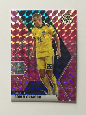 Robin Quaison #172 Sweden 2021 Panini Mosaic EURO PINK CAMO PARALLEL | eBay