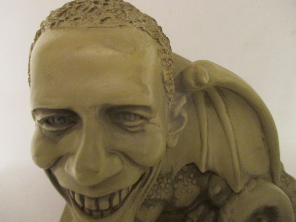 Collector Obama President EVil Smile Gargoyle Statue Design Toscano | eBay