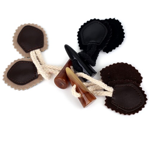 4 Pairs Horn Toggle Button Coat Jacket Cardigan Sew Fastener Knitwear ...