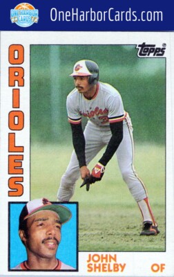 1984 Topps Baltimore Orioles Baseball Card #86 John Shelby | eBay