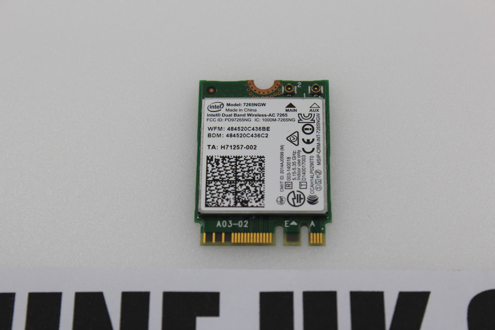 Original Asus ROG GL752V / GL752VW 7265NGW Dual Band Wireless WiFi Card ...