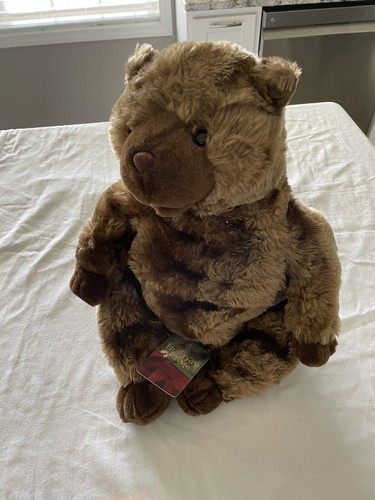 Walmart Holiday Time Teddy Bear Dark Brown 16" Christmas Plush w/ Tags ...