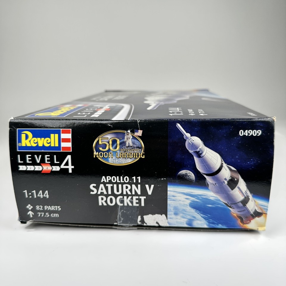 Revell Apollo 11 Saturn V Model 1:144 Scale Plastic Model Kit Open Box ...