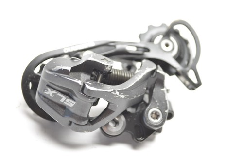 SHIMANO SLX BICYCLE BLACK MEGA 9 SPEED GS MEDIUM CAGE REAR DERAILLEUR ...
