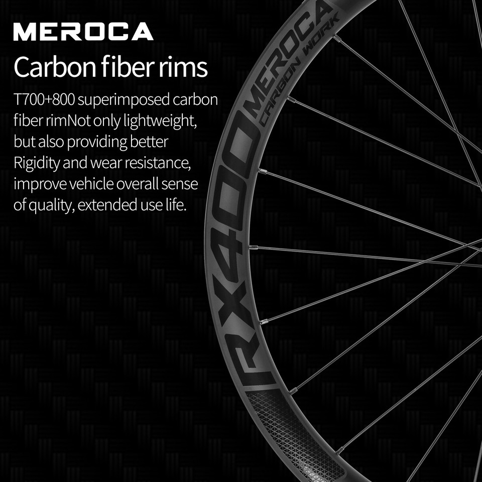 MEROCA 35/38/42mm Carbon Road Wheelset 700C Clincher Bicycle Wheels ...