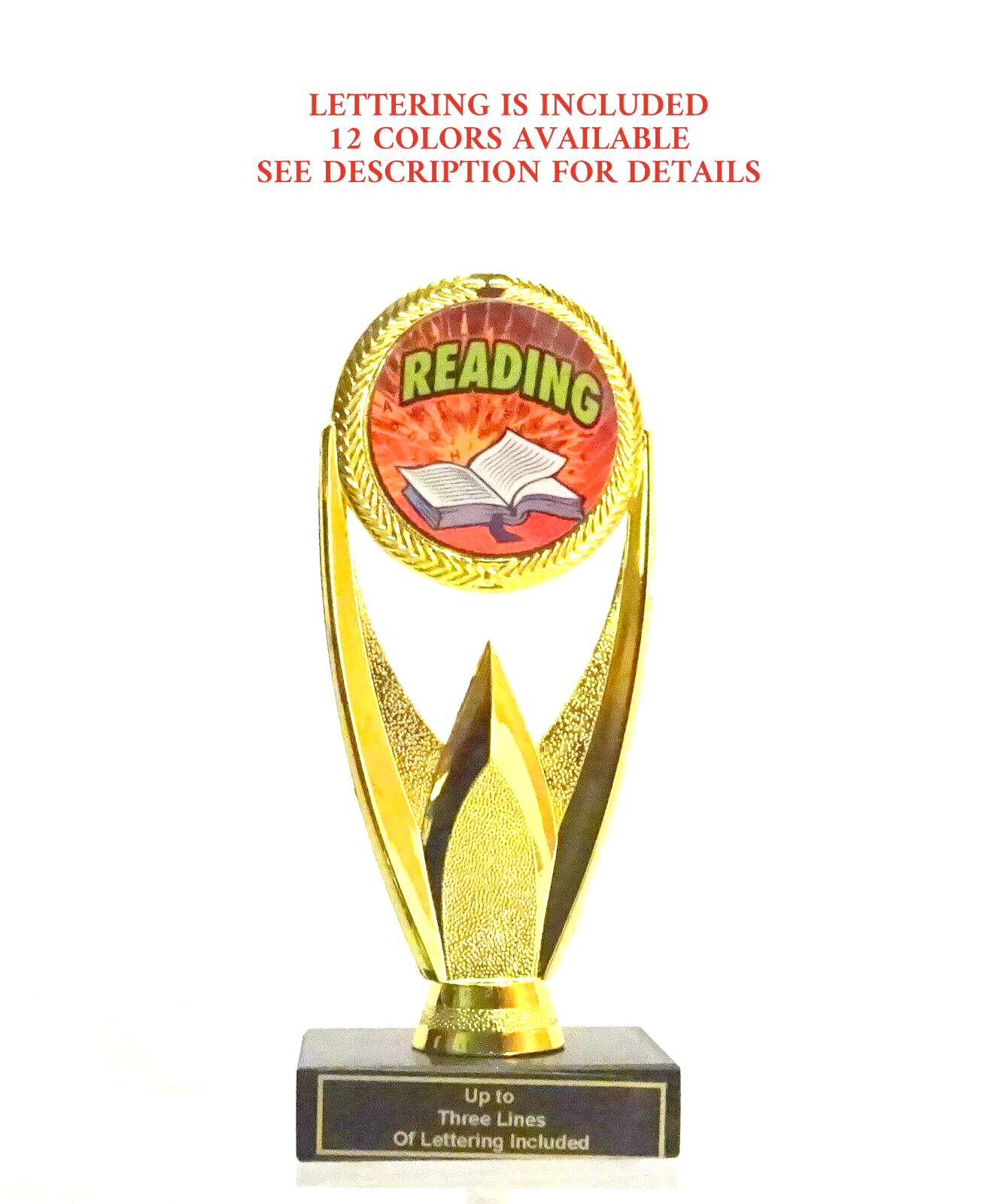 ACADEMIC READING TROPHY SCHOLASTIC READING AWARD #2 | eBay