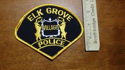 ELK GROVE VILLAGE POLICE DEPARTMENT OBSOLETE SHOULDER PATCH BX 4 #37 | eBay
