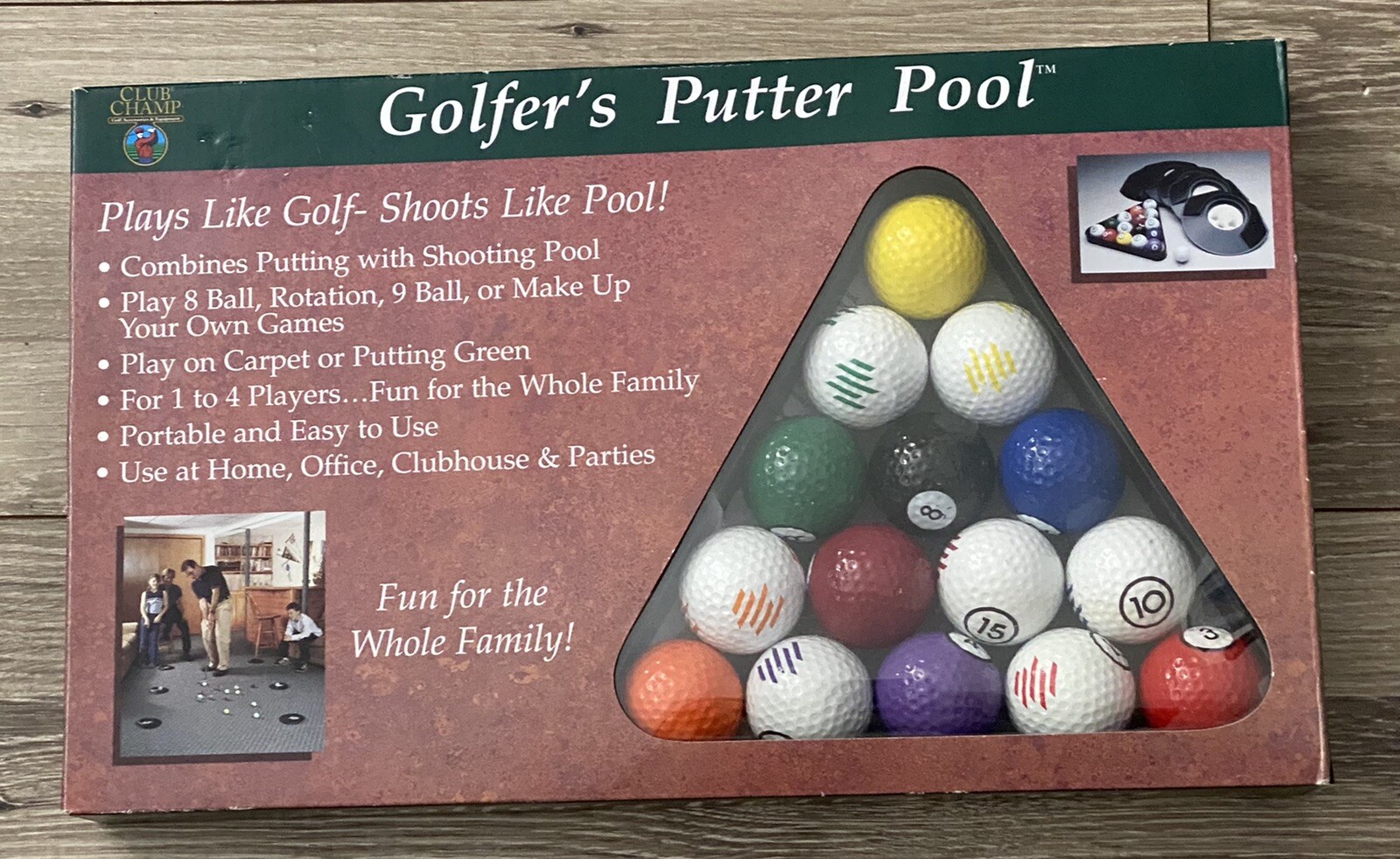 Club Champ Golfer’s Putty Pool Play Like Golf Shoot Like Pool. | eBay