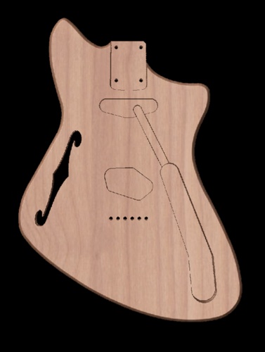 Custom Order Guitar Body, Semi Hollow MA, Fits Meteora® Strat® Neck | eBay