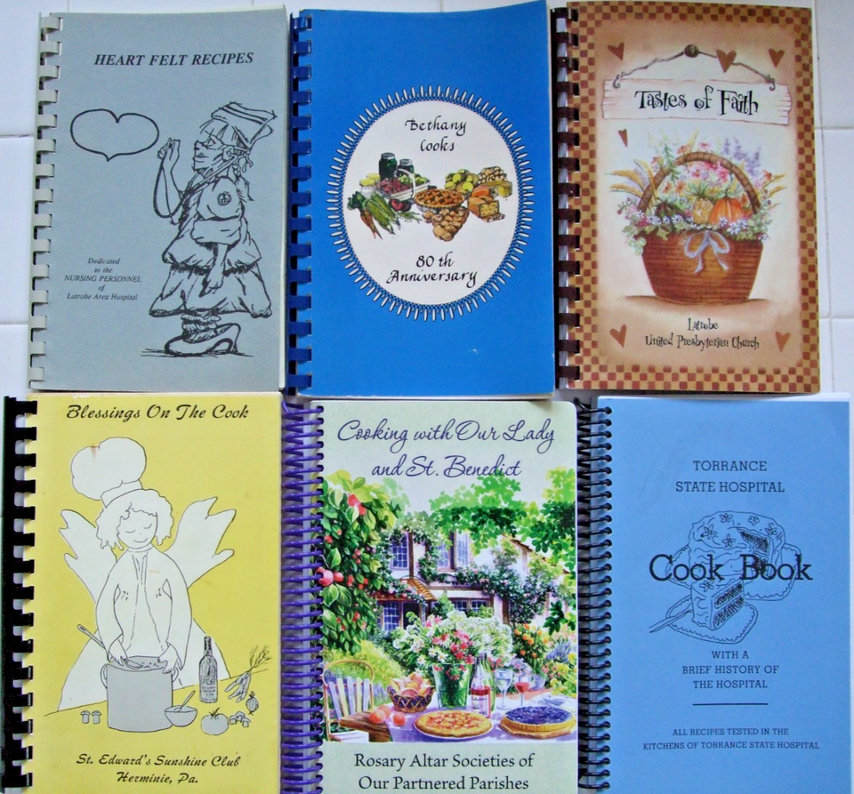 Lot of 32 Church & Community Cookbooks All Western Pennsylvania | eBay