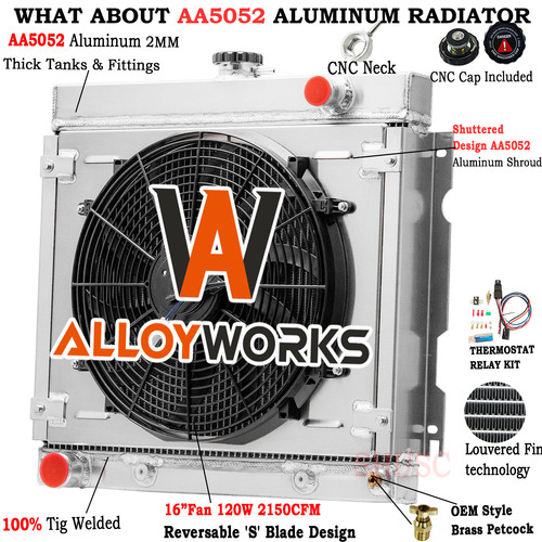 3 Row Radiator Shroud Fan Fit Dodge Dart Plymouth Valiant Duster BIG ...