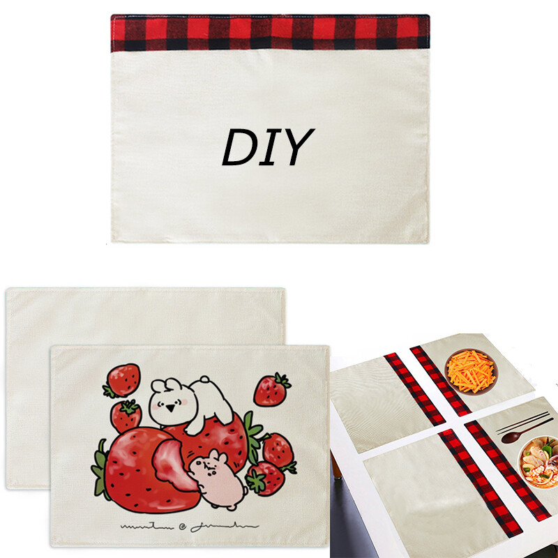 8pcs Sublimation Blank Placemats Dining Table Mat Party Table Decor DIY ...