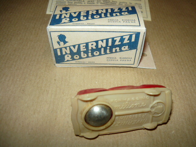 AUTOMODELLO FIAT 500 C TOPOLINO GADGET INVERNIZZI ROBIOLINA FORMAGGINO ...